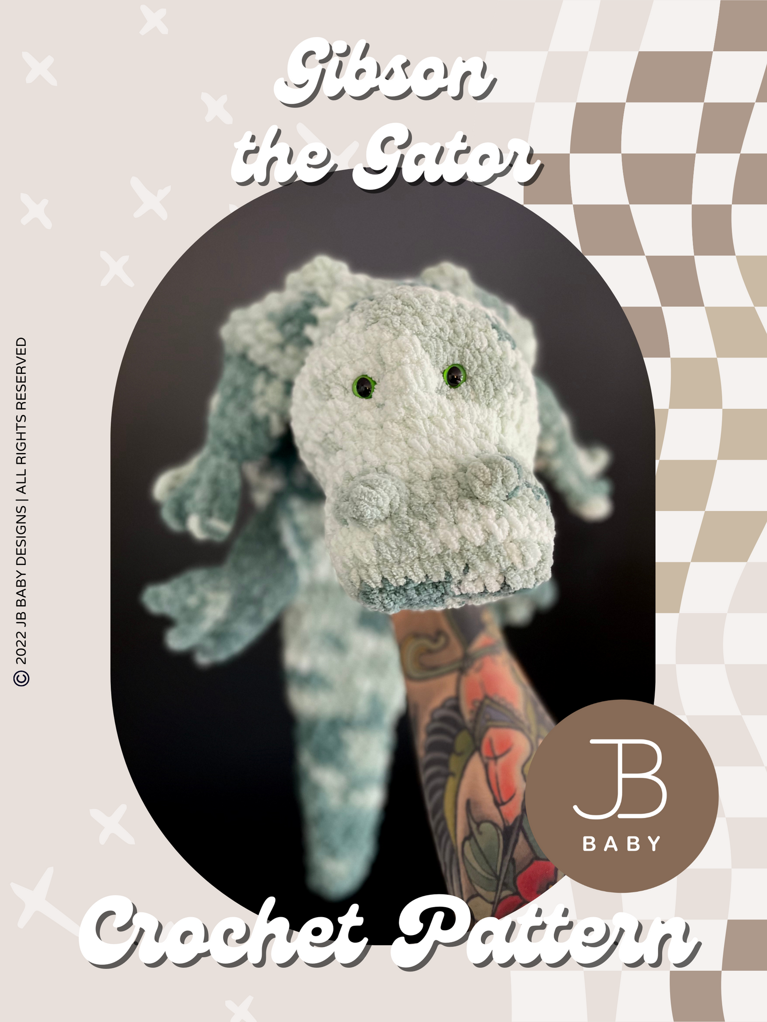 Gibson the Gator CROCHET PATTERN – JB Baby Designs