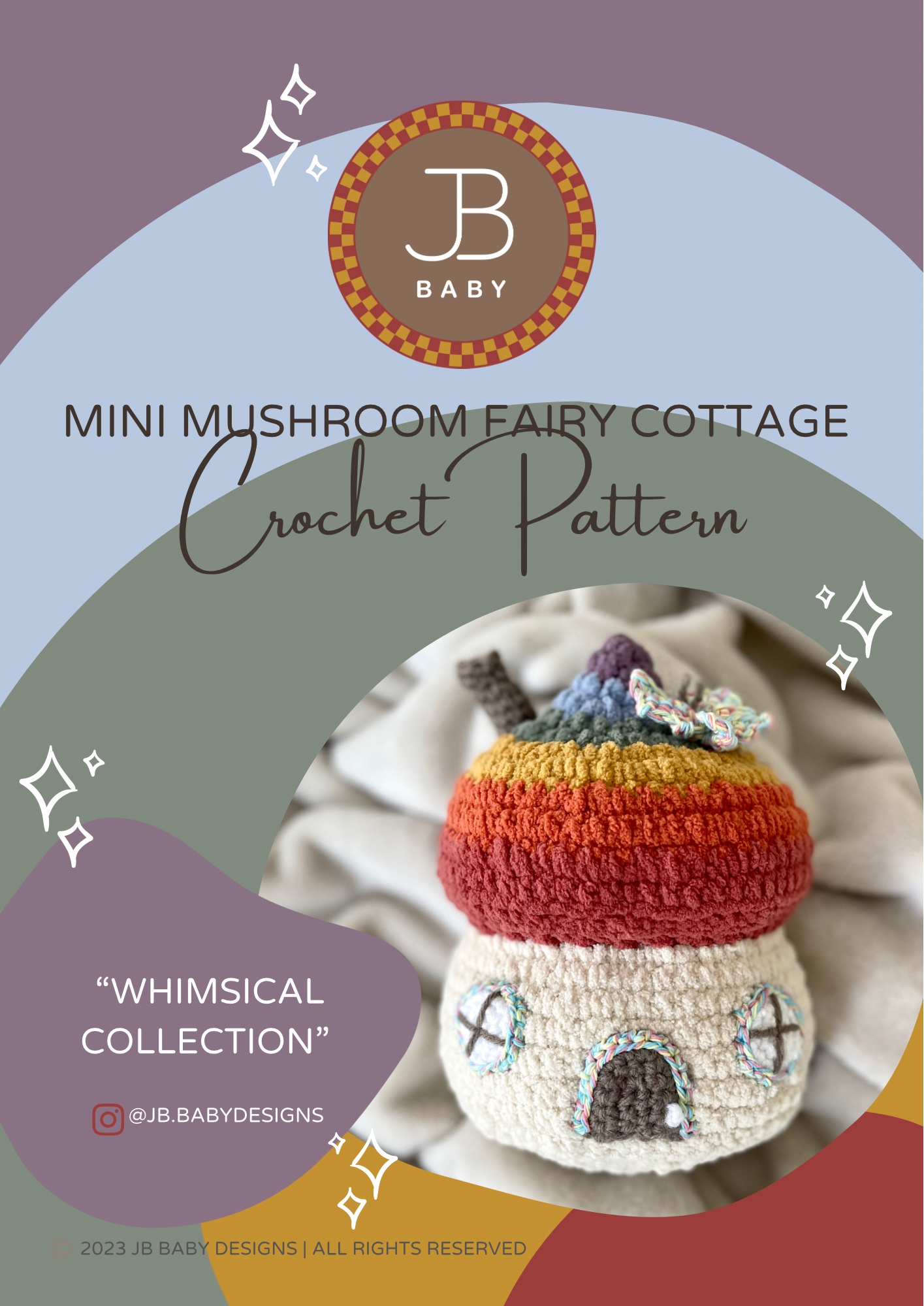 Mini Mushroom Fairy Cottage CROCHET PATTERN – JB Baby Designs